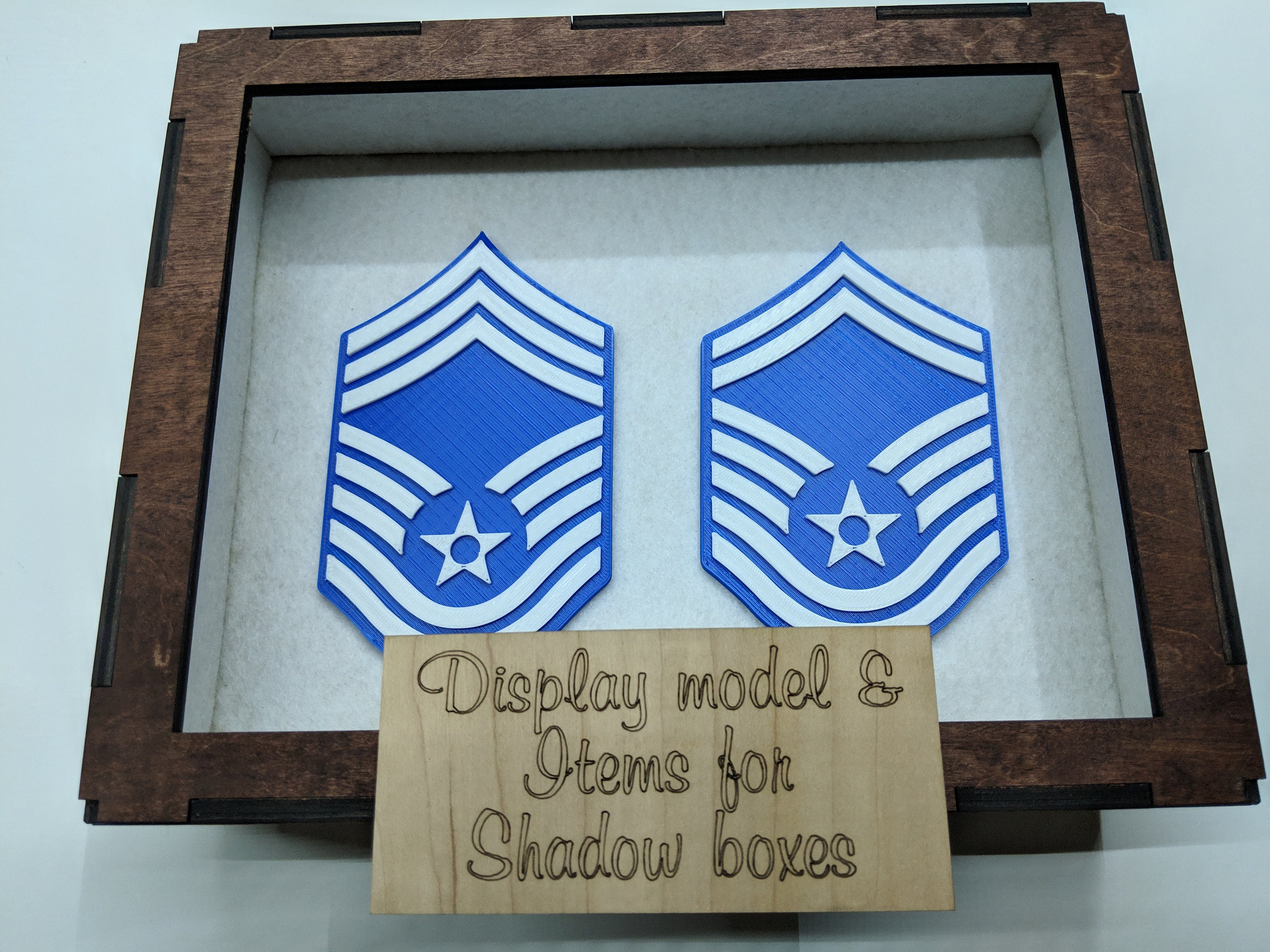 USAF Shadow Box Items and Display Chevons - Etsy