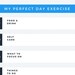 My Perfect Day Exercise - Etsy