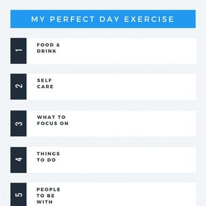 My Perfect Day Exercise - Etsy