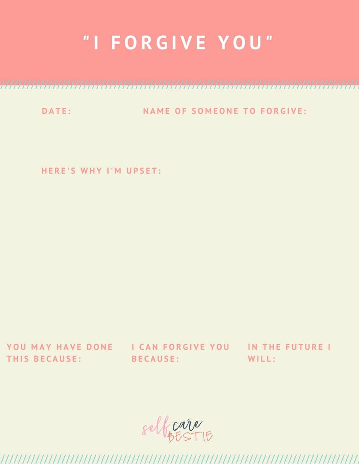 Forgiveness Letter - Etsy