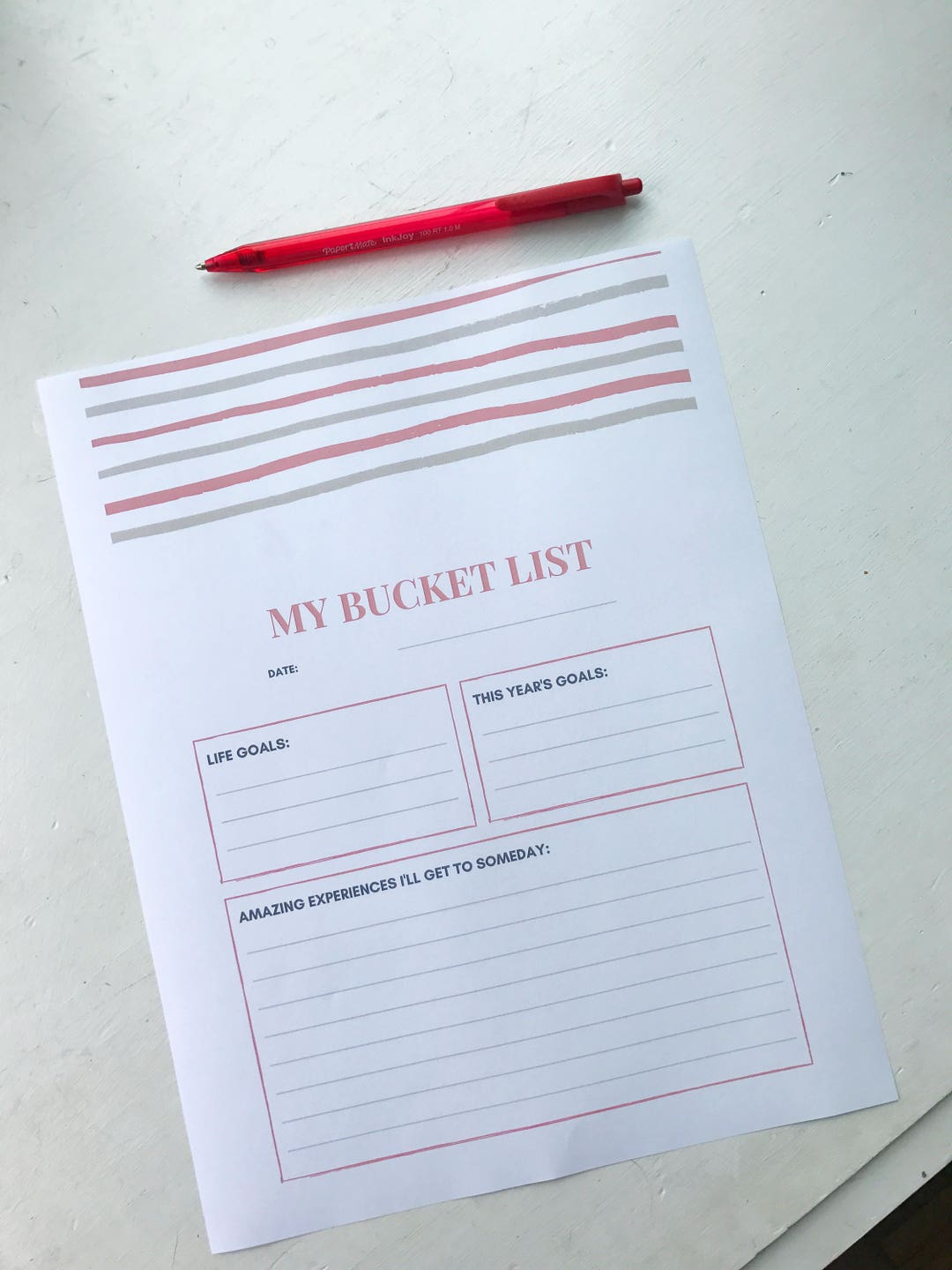 Bucket List Printable - Etsy
