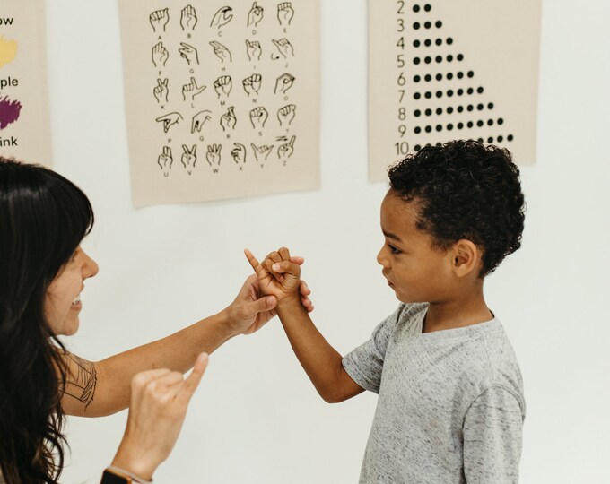 ASL Educational Banners for Kids - Etsy