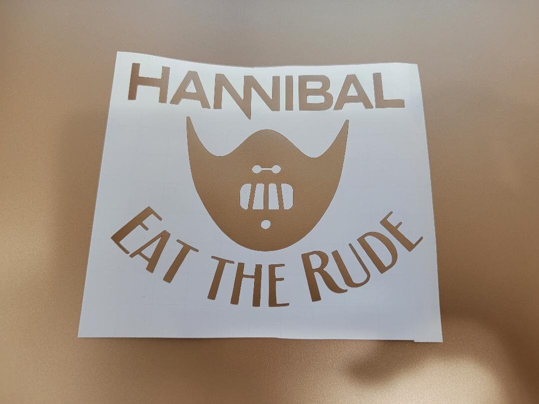 Hannibal Lector Eat the Rude Car Vinyl Decal Sticker - Etsy