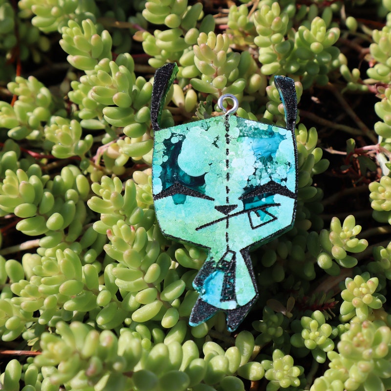 Alcohol Ink Keychain - Etsy