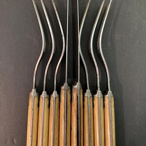 Antique Bone Handle Flatware Set I RARE Tulip Floral Inlay Design I ...