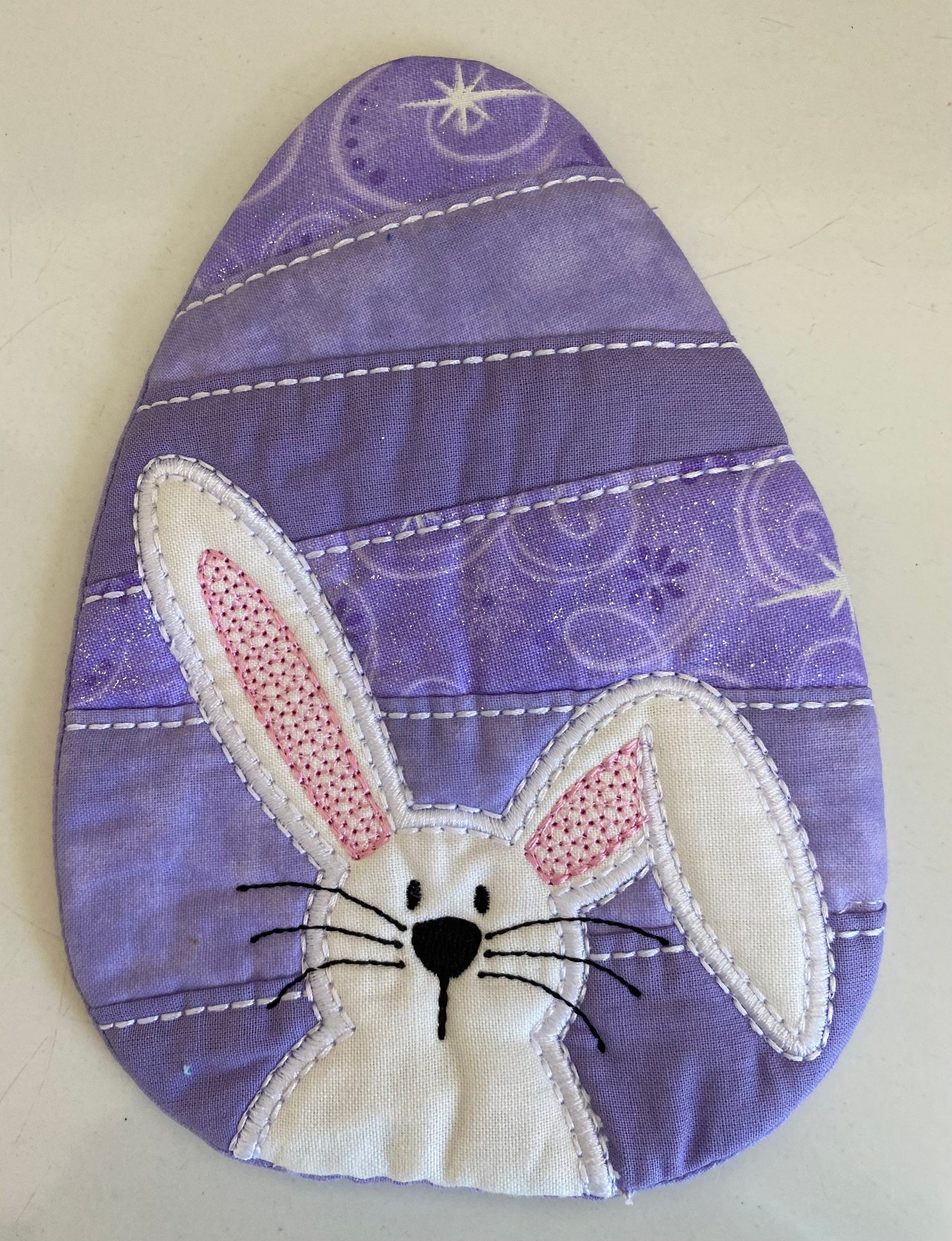 Easter Mug Rug Quilted Coaster Quilted Mug Rug Quilted - Etsy