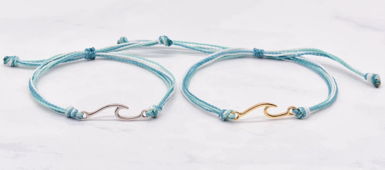 Wave Bracelet, Surfer Bracelet, Ocean Wave Bracelet, Ocean Lover Gift ...