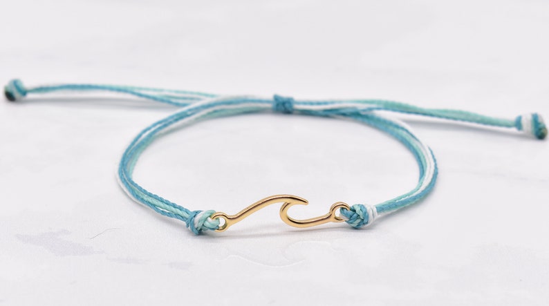 Wave Bracelet, Surfer Bracelet, Ocean Wave Bracelet, Ocean Lover Gift ...