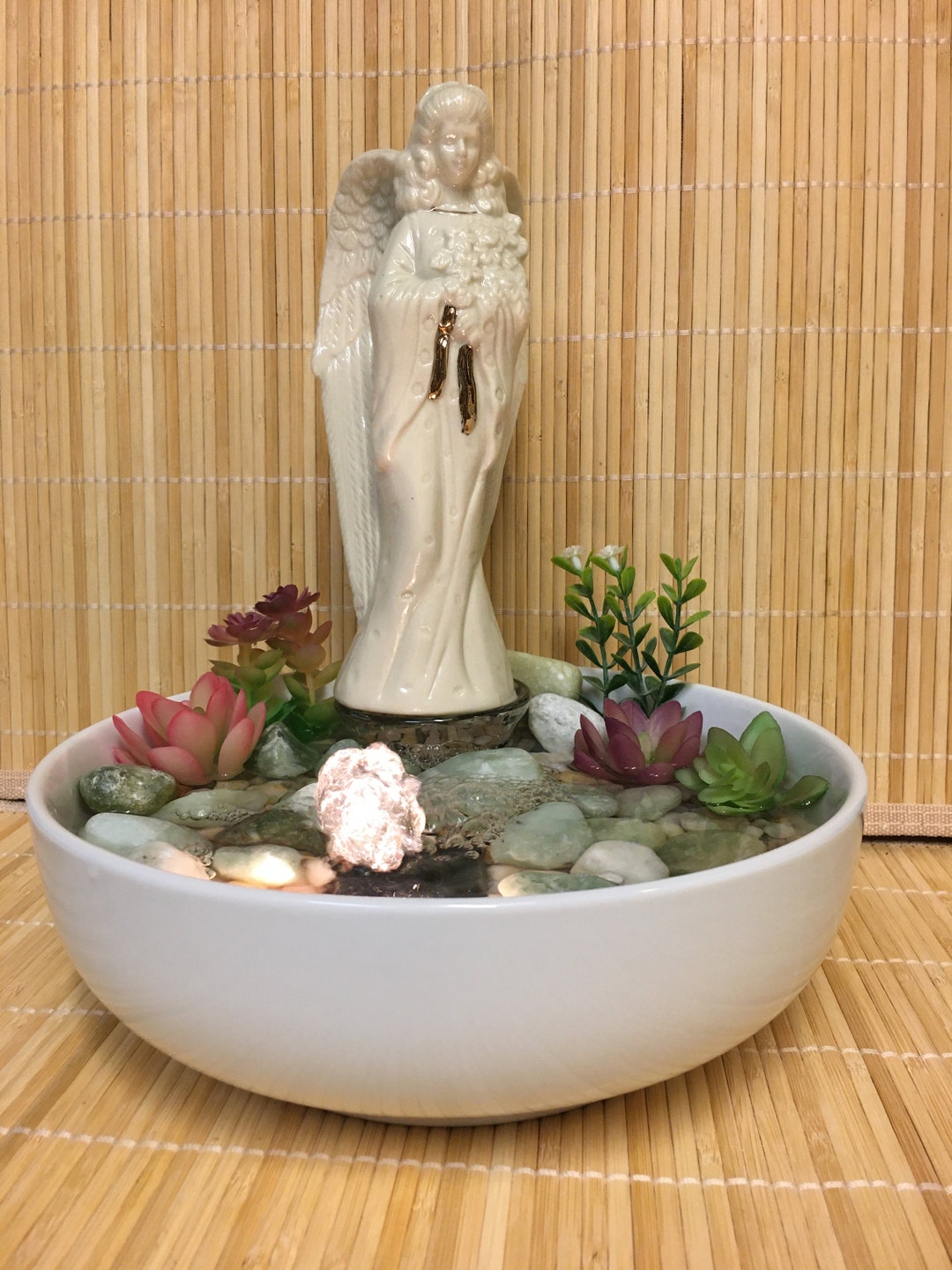 Tranquility Water Fountain Vintage Angel #A884 - Etsy