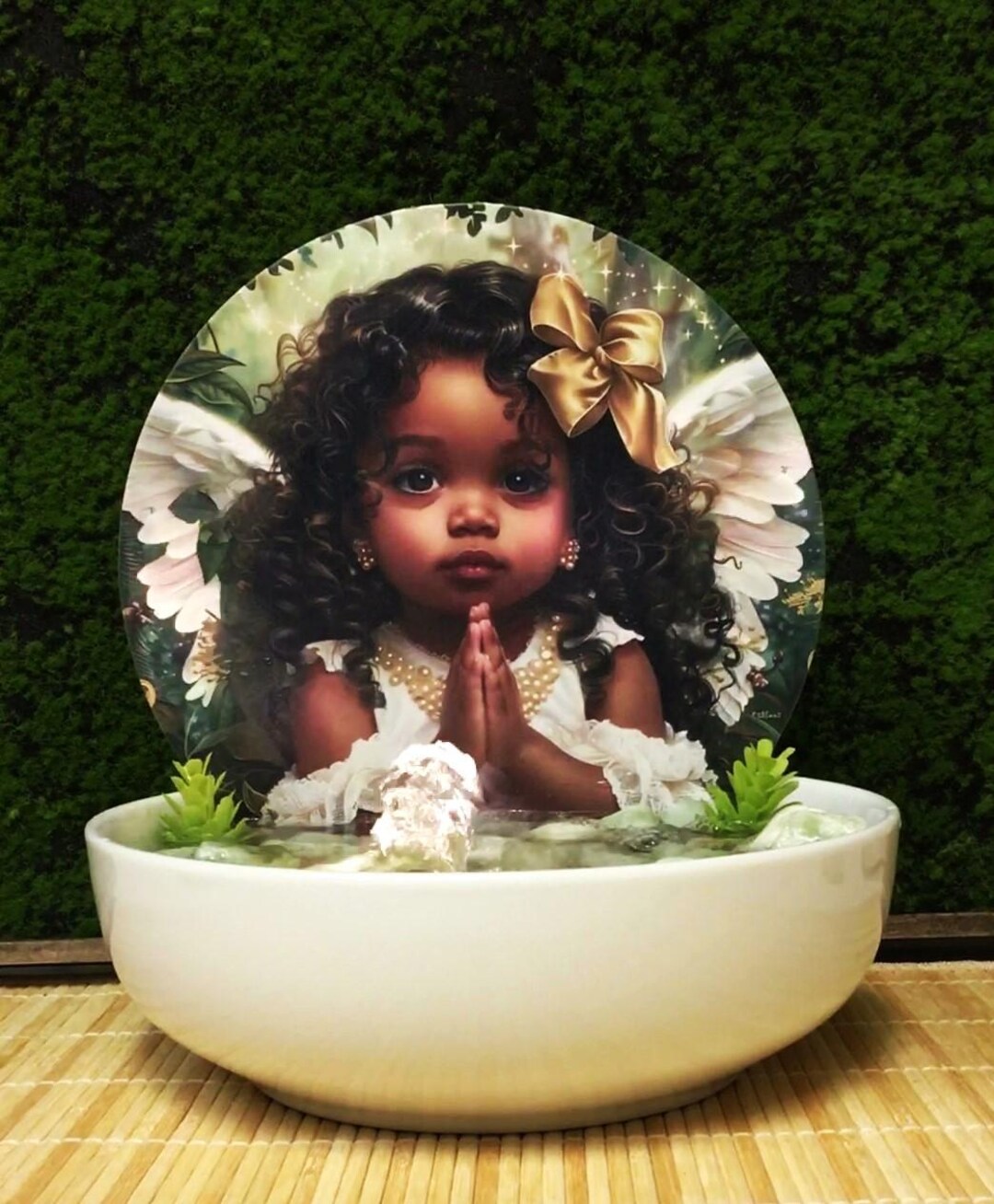 Tranquility Tabletop Water Fountain Angel Child #991 - Etsy