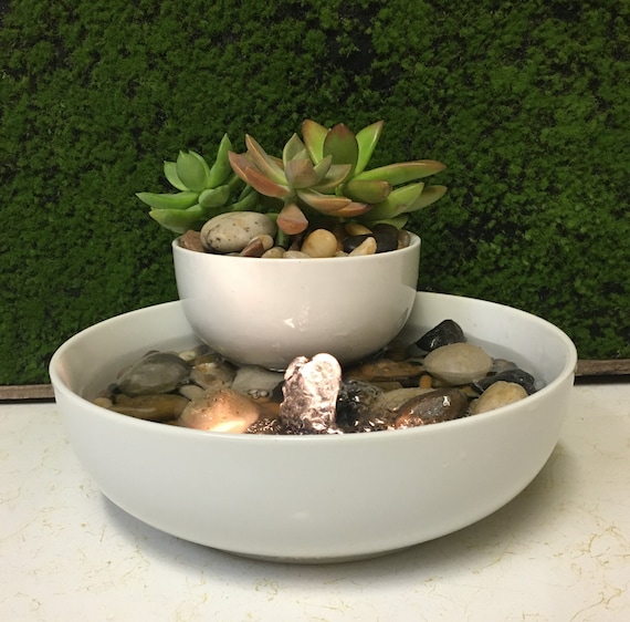 Fountain Tranquility Tabletop Natural Water Garden Fountain - Etsy