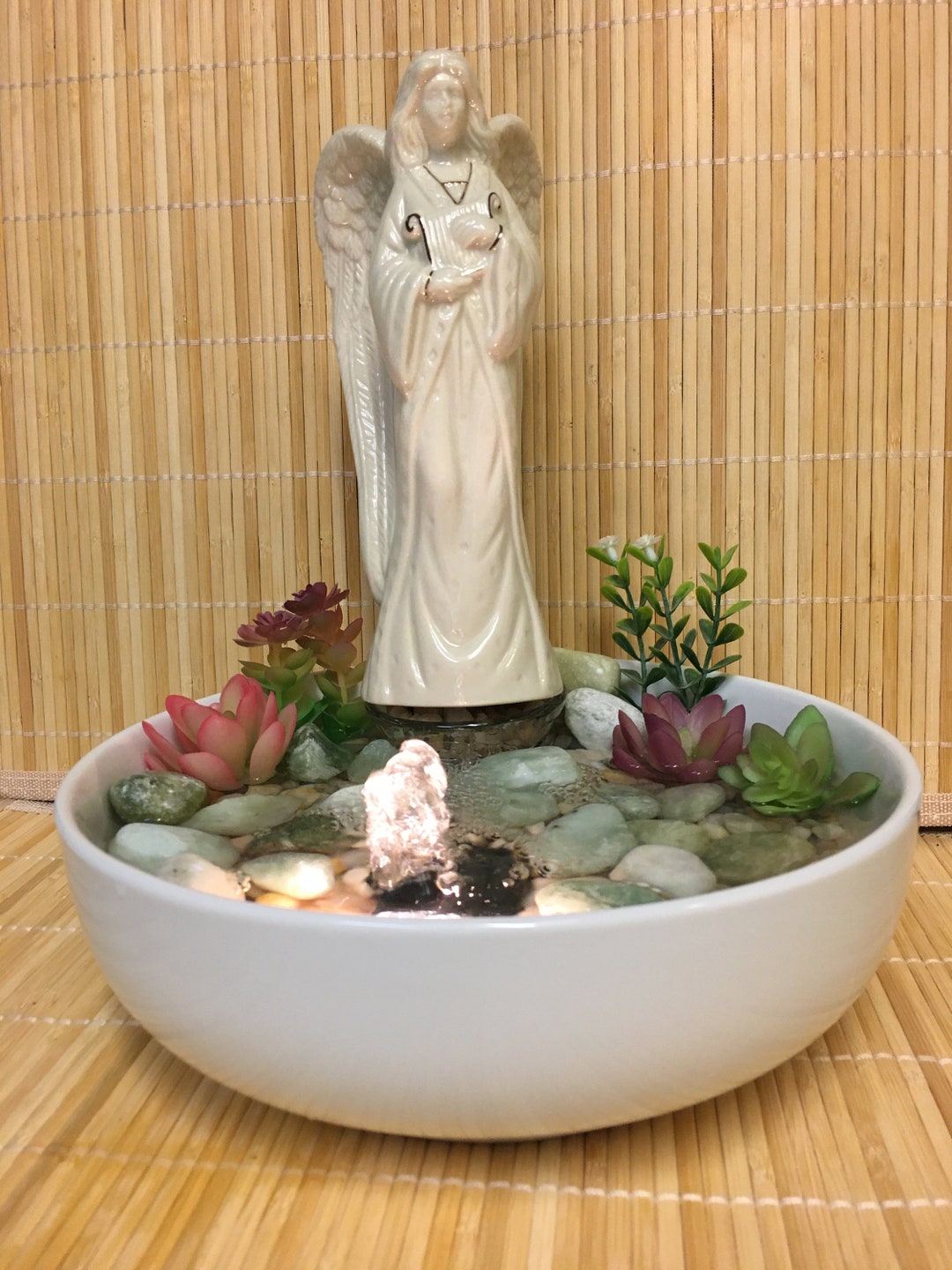 Fountain Tranquility Vintage Angel Water Fountain A885 - Etsy