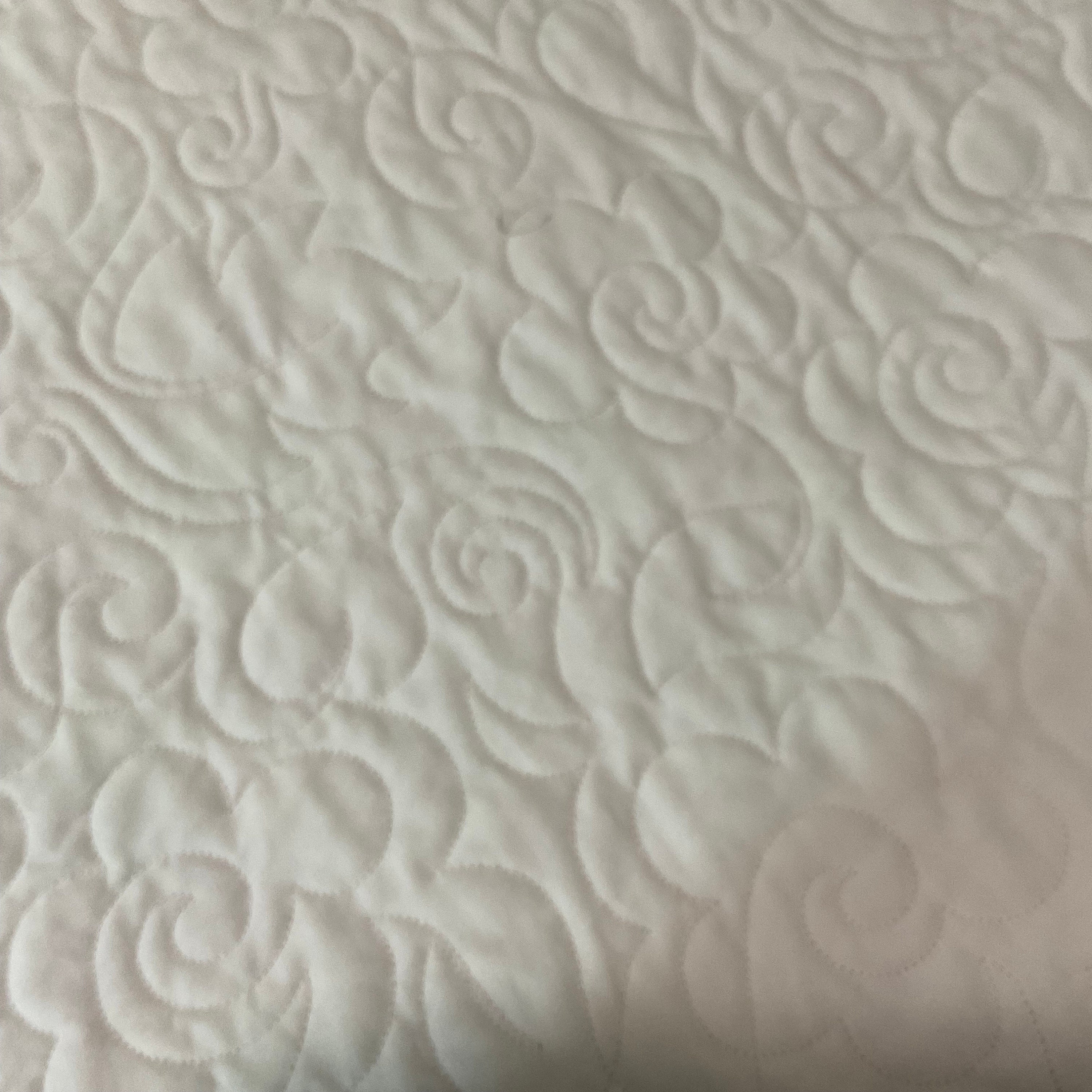 Pink Roses Handmade Finished Quilt, Wholecloth Baby Girl Quilt, Oval ...