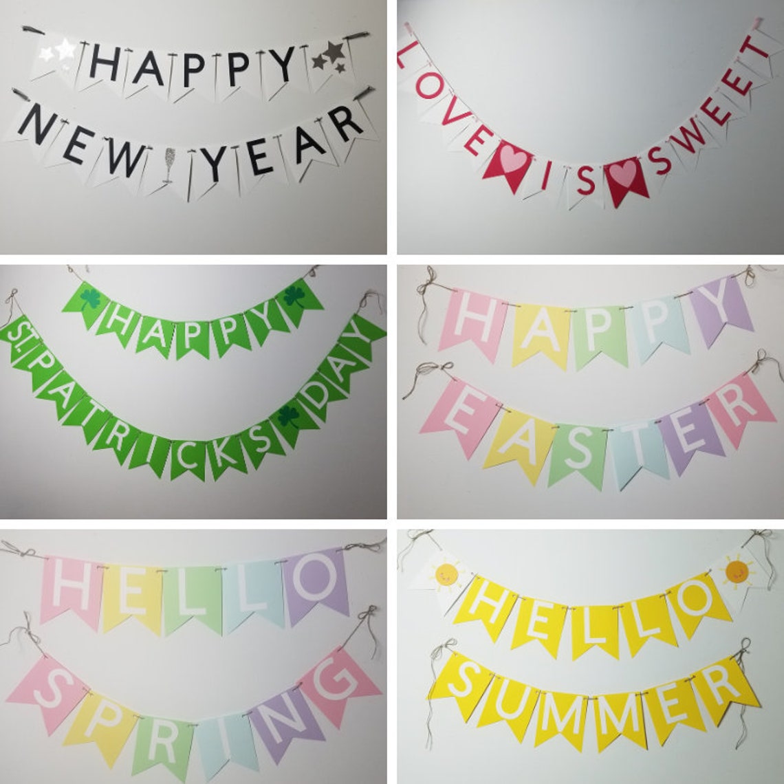 12 Months of Banners Banners in a Box Holiday Banners | Etsy