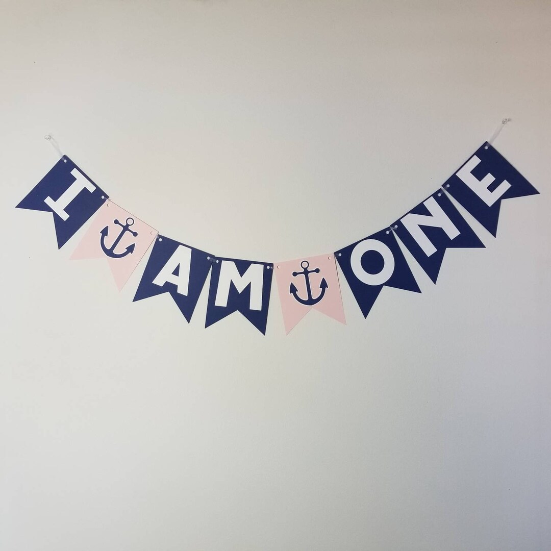 Nautical Happy Birthday Banner * Birthday Banner * Nautical Banner * I ...
