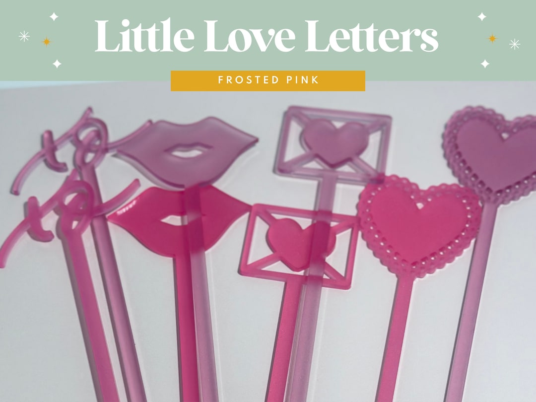 Valentine's Day Drink Stirrers / Love You Stir Sticks / Happy Valentine ...