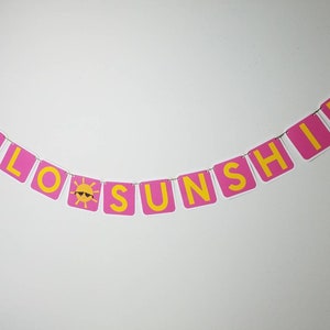 Hello Sunshine Banner * Sunshine Party * Hello Sunshine Party - Etsy