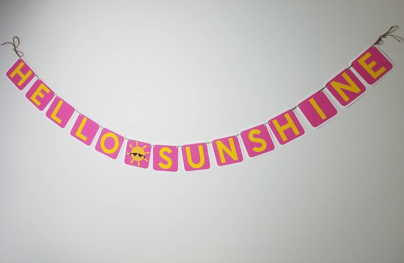 Hello Sunshine Banner * Sunshine Party * Hello Sunshine Party - Etsy