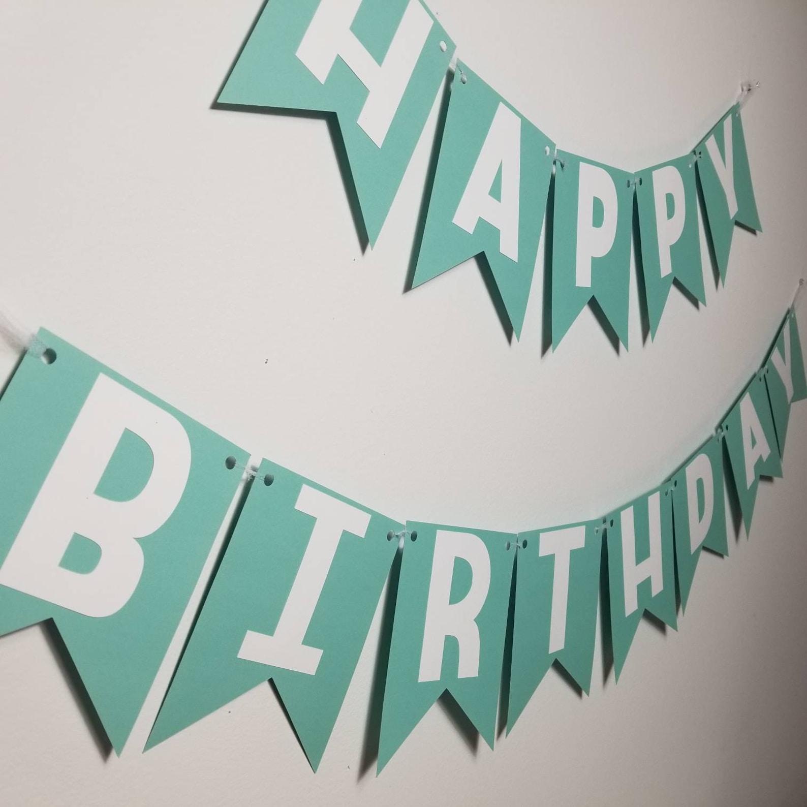 Happy Birthday Banner * Blue Banner * Blue and White Banner * Summer ...