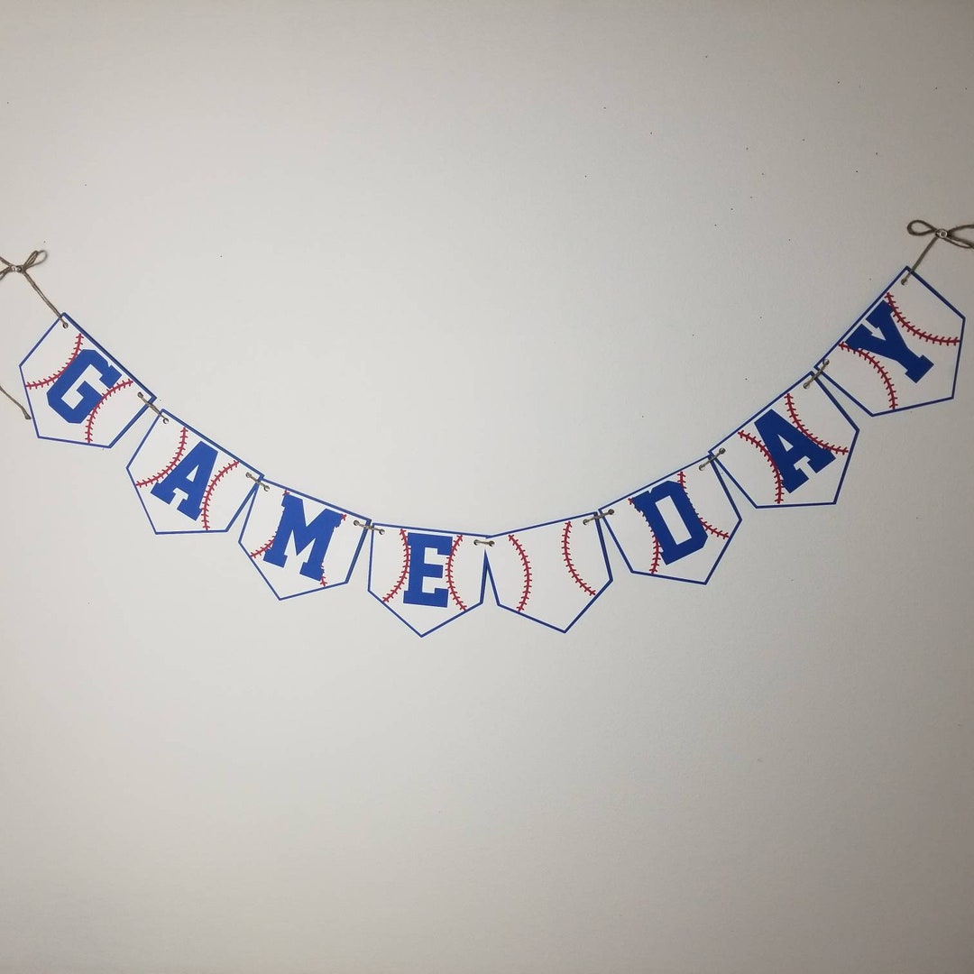 Game Day Baseball Banner * Baseball Banner * Baseball Themed Party - Etsy