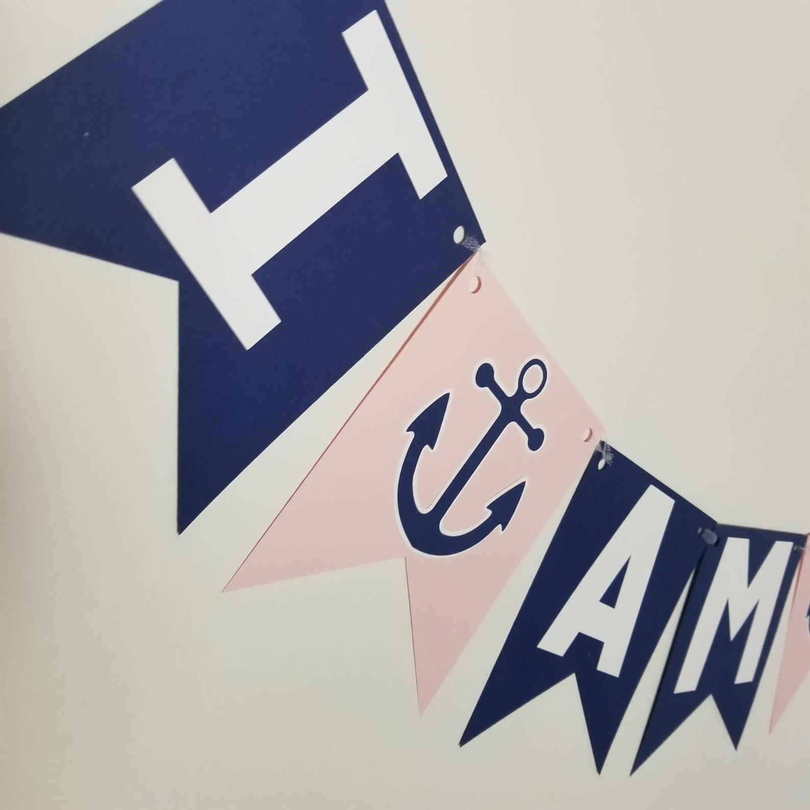 Nautical Happy Birthday Banner * Birthday Banner * Nautical Banner * I ...
