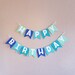 Happy Birthday Banner * Blue Banner * Blue Ombre Banner * Summer Banner ...