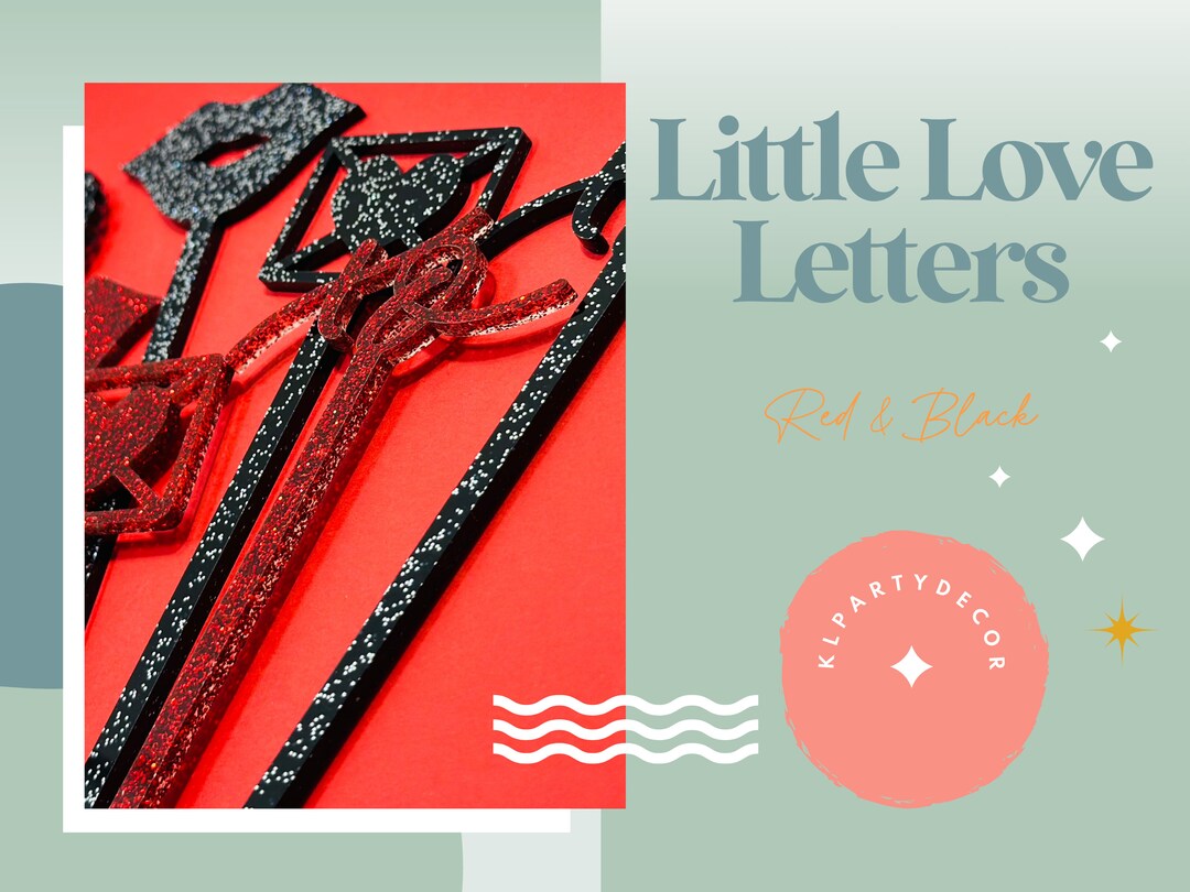 Valentine's Day Drink Stirrers / Love You Stir Sticks / Happy Valentine ...