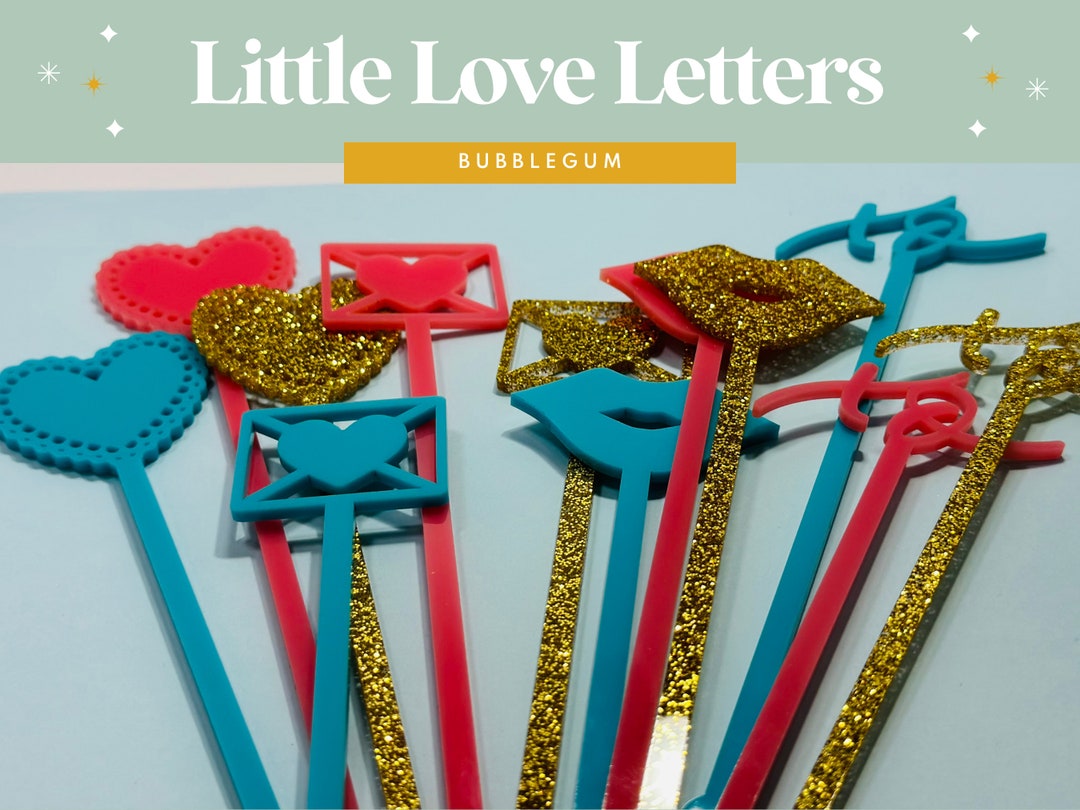 Valentine's Day Drink Stirrers / Love You Stir Sticks / Happy Valentine ...