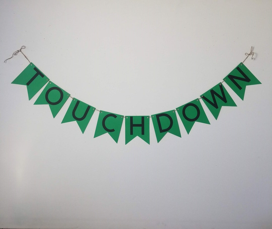 Touchdown Football Banner * Football Banner * Football Themed Party - Etsy