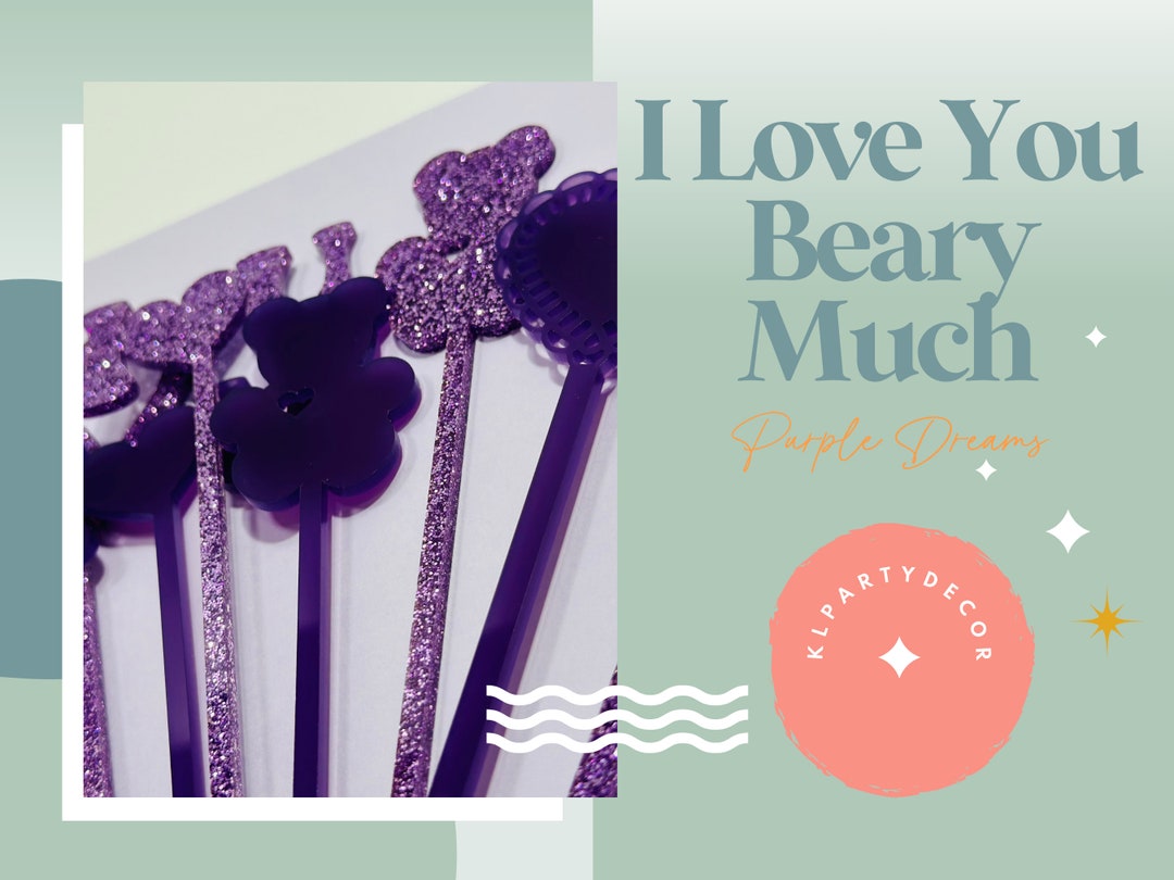 Valentine's Day Drink Stirrers / Love You Stir Sticks / Happy Valentine ...
