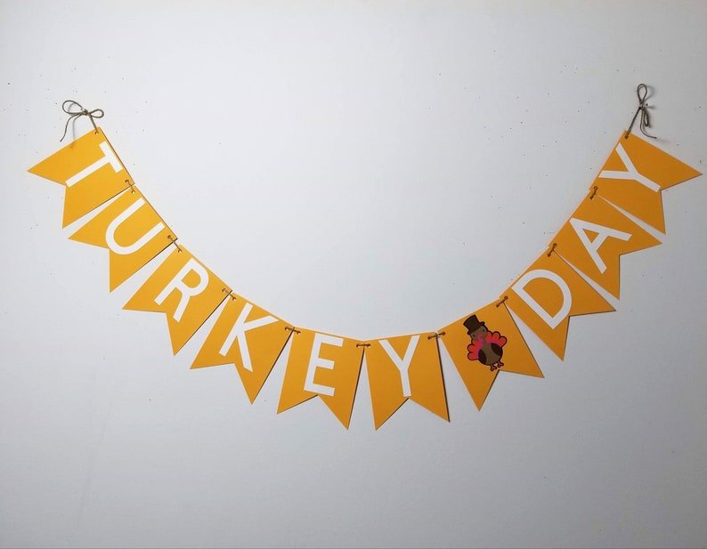 Turkey Day * Thanksgiving Banner * Thanksgiving Decor - Etsy