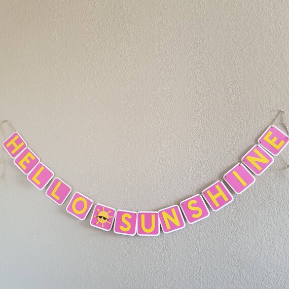 Hello Sunshine Banner Sunshine Party Hello Sunshine Party | Etsy