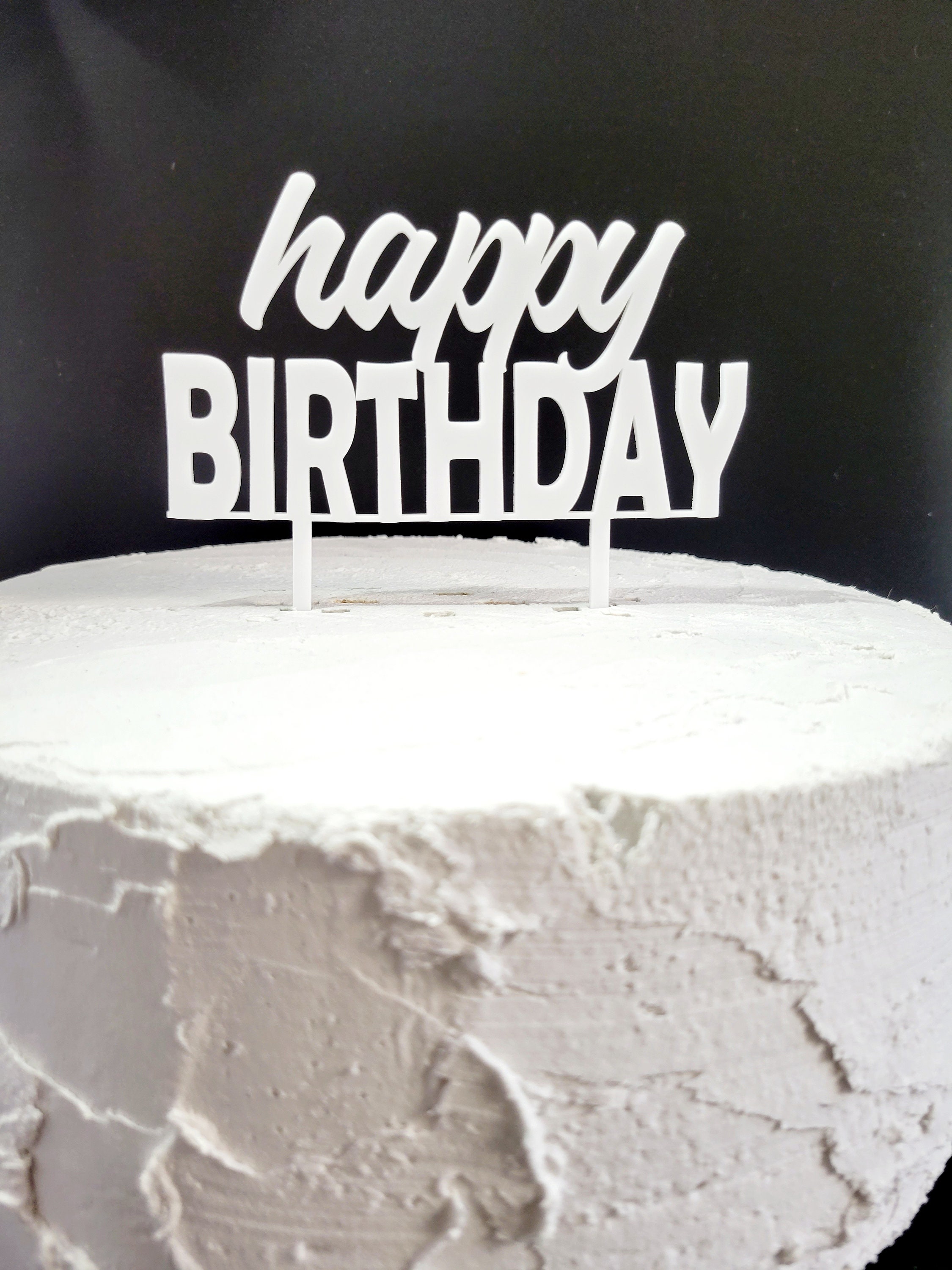 Happy Birthday Cake Topper - Happy Birthday Smash Cake Topper - Cake ...