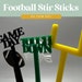 Football Stir Sticks / Football Drink Stirrers / Football Party ...