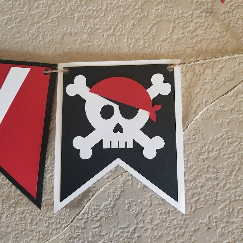 Pirate Happy Birthday Banner * Pirate Birthday * Happy Birthday Banner ...