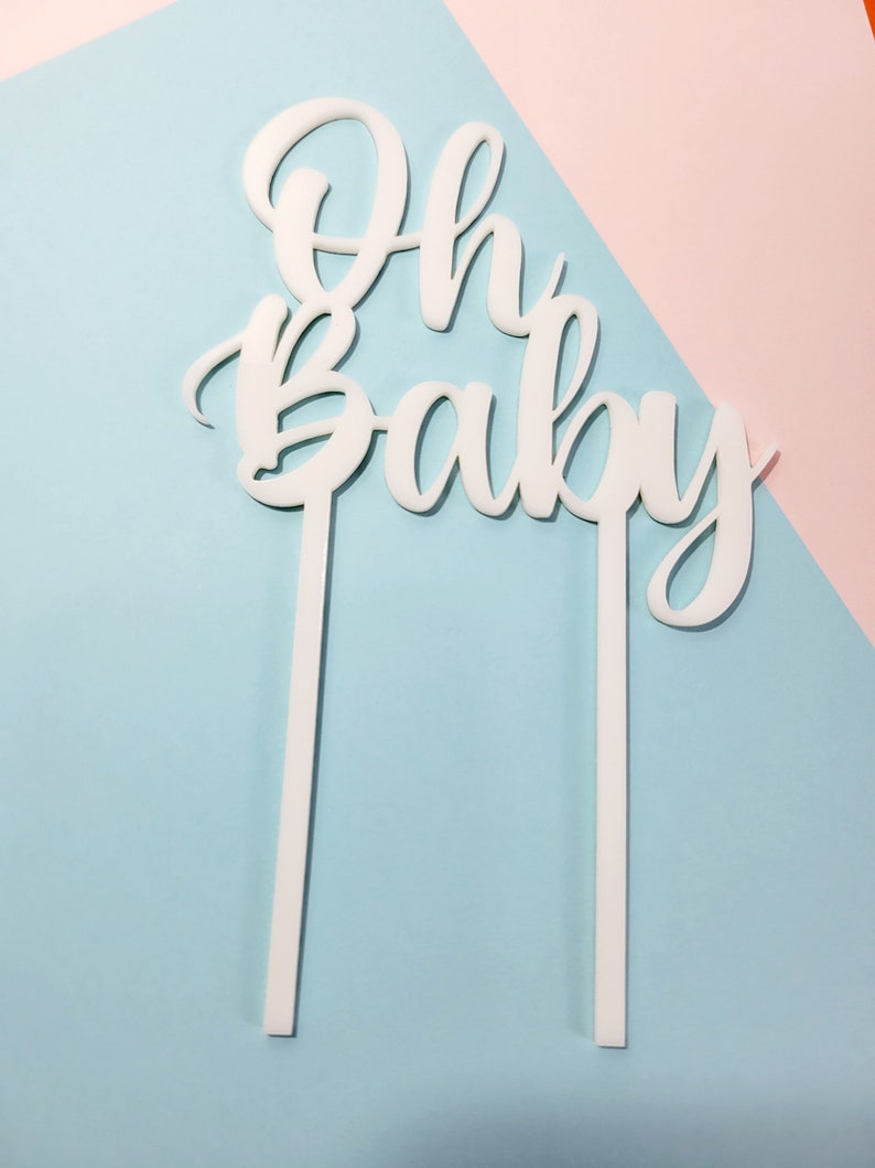 OH BABY Cake Topper - Baby Shower Cake Topper - OH Baby Smash Cake ...