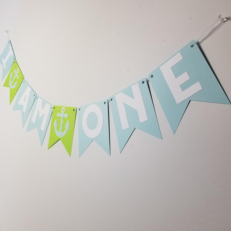 Nautical Happy Birthday Banner Birthday Banner Nautical - Etsy