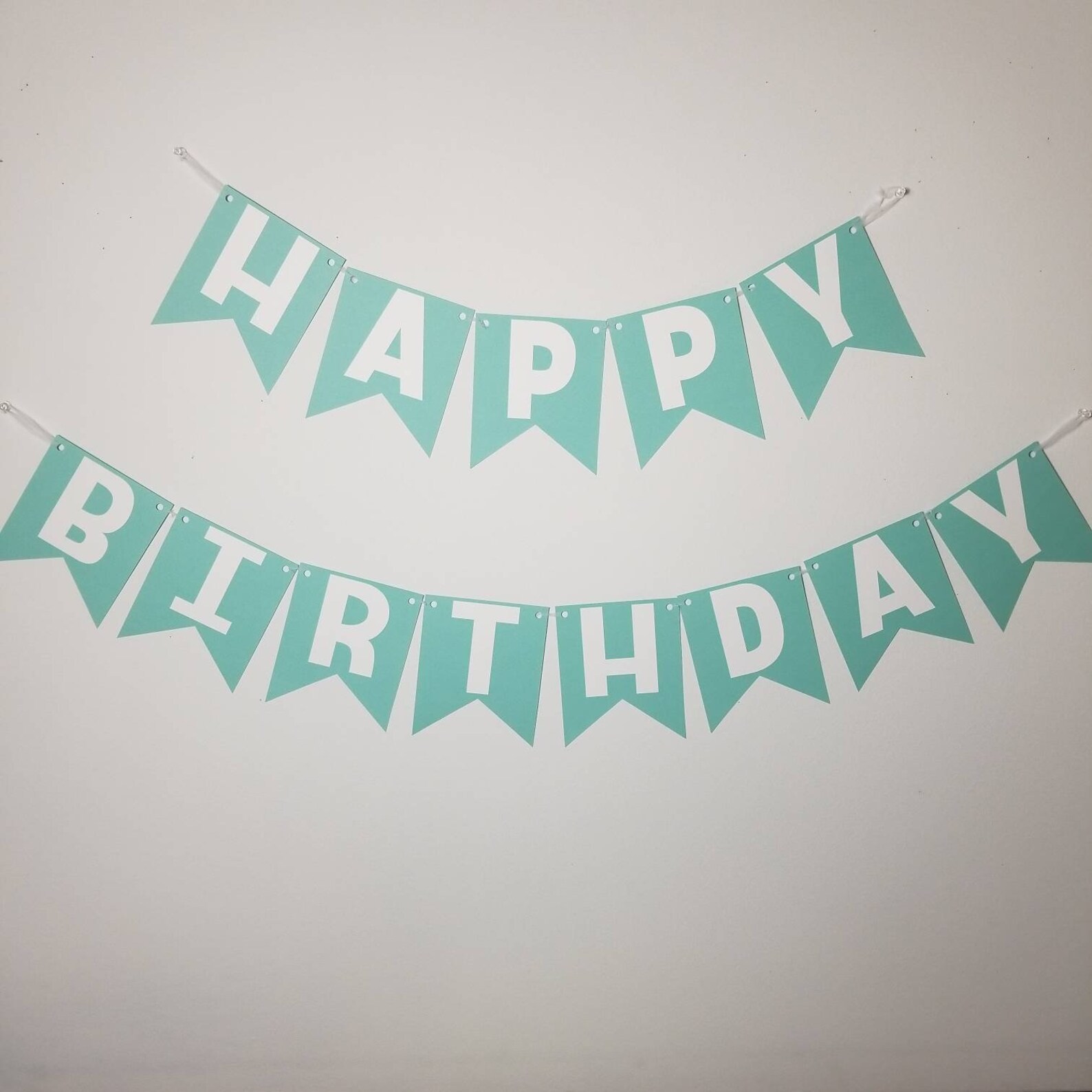 Happy Birthday Banner * Blue Banner * Blue and White Banner * Summer ...