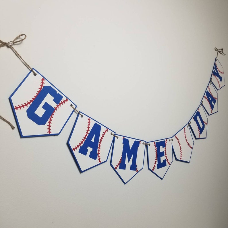 Game Day Baseball Banner Baseball Banner Baseball Themed Party - Etsy