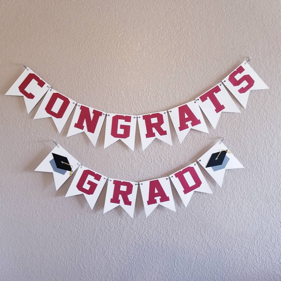 Graduation Banner * Graduation Party Decorations * Congrats Grad ...