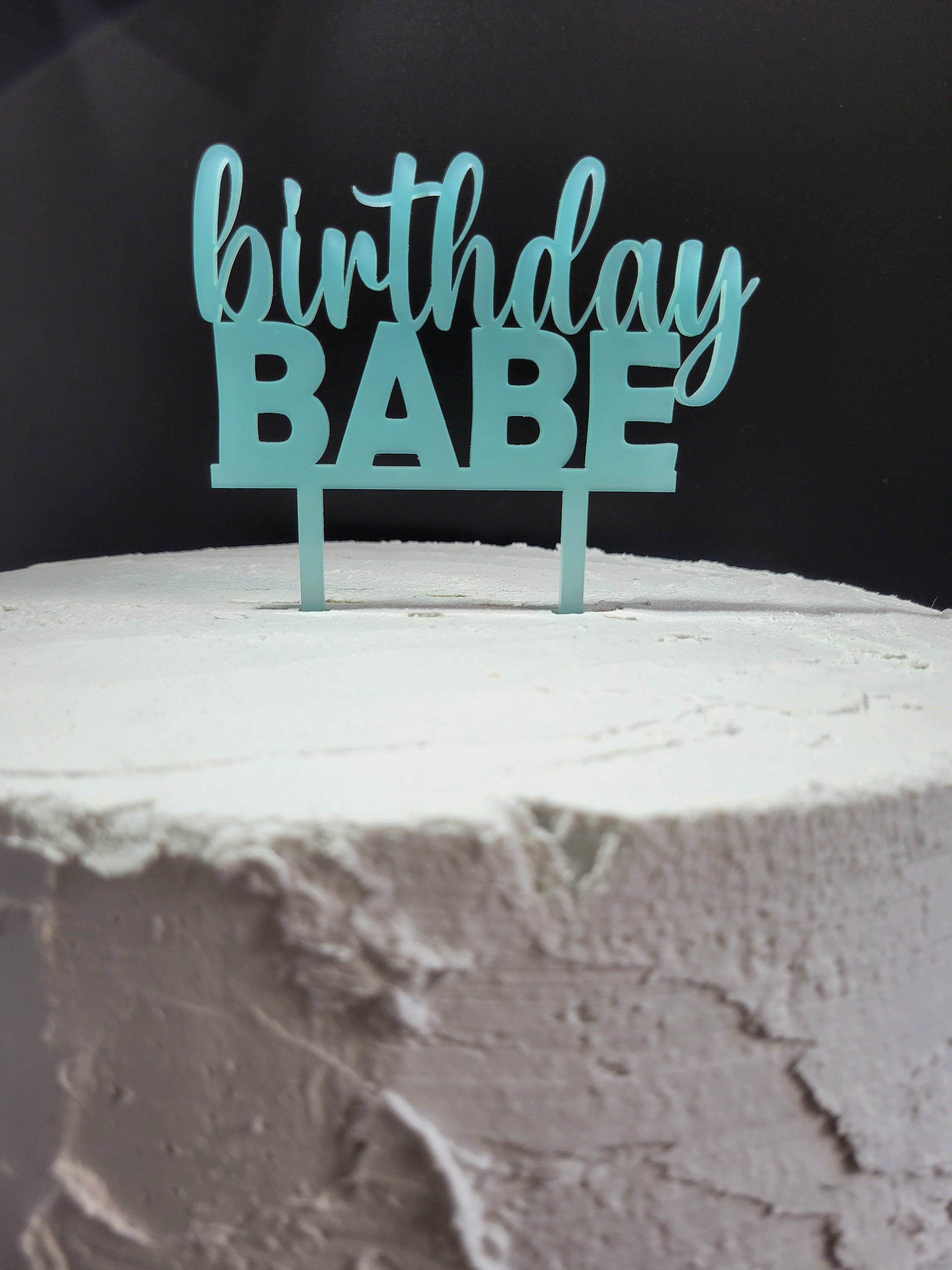 Birthday Babe Cake Topper - Happy Birthday Cake Topper - Cake Topper ...