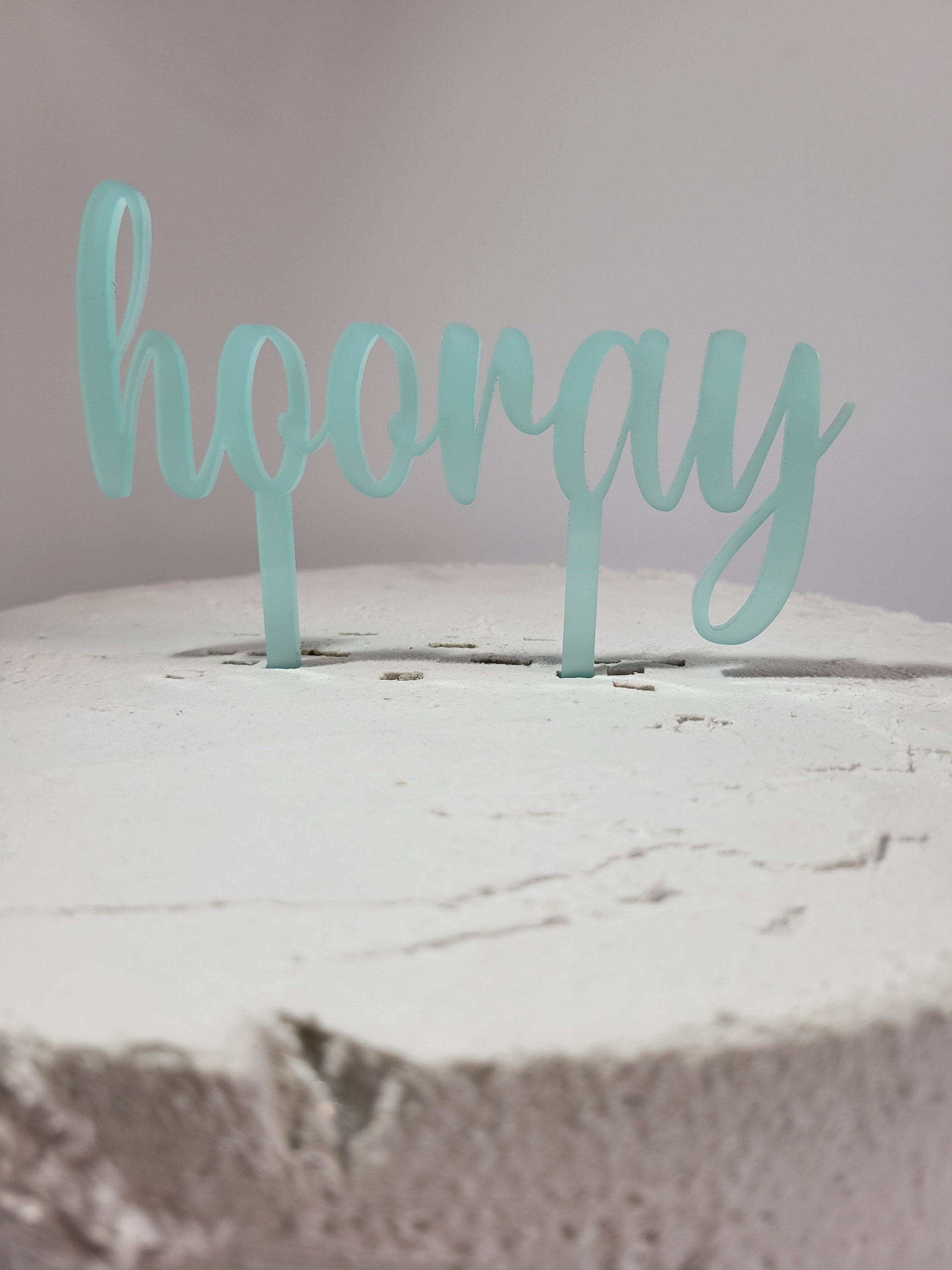 Hooray Cake Topper Happy Birthday Cake Topper Cake Topper Personalized ...