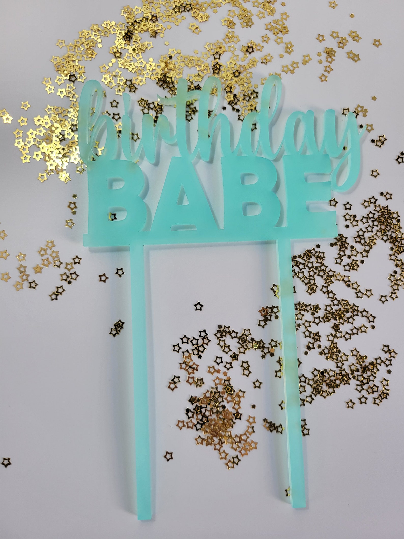 Birthday Babe Cake Topper - Happy Birthday Cake Topper - Cake Topper ...