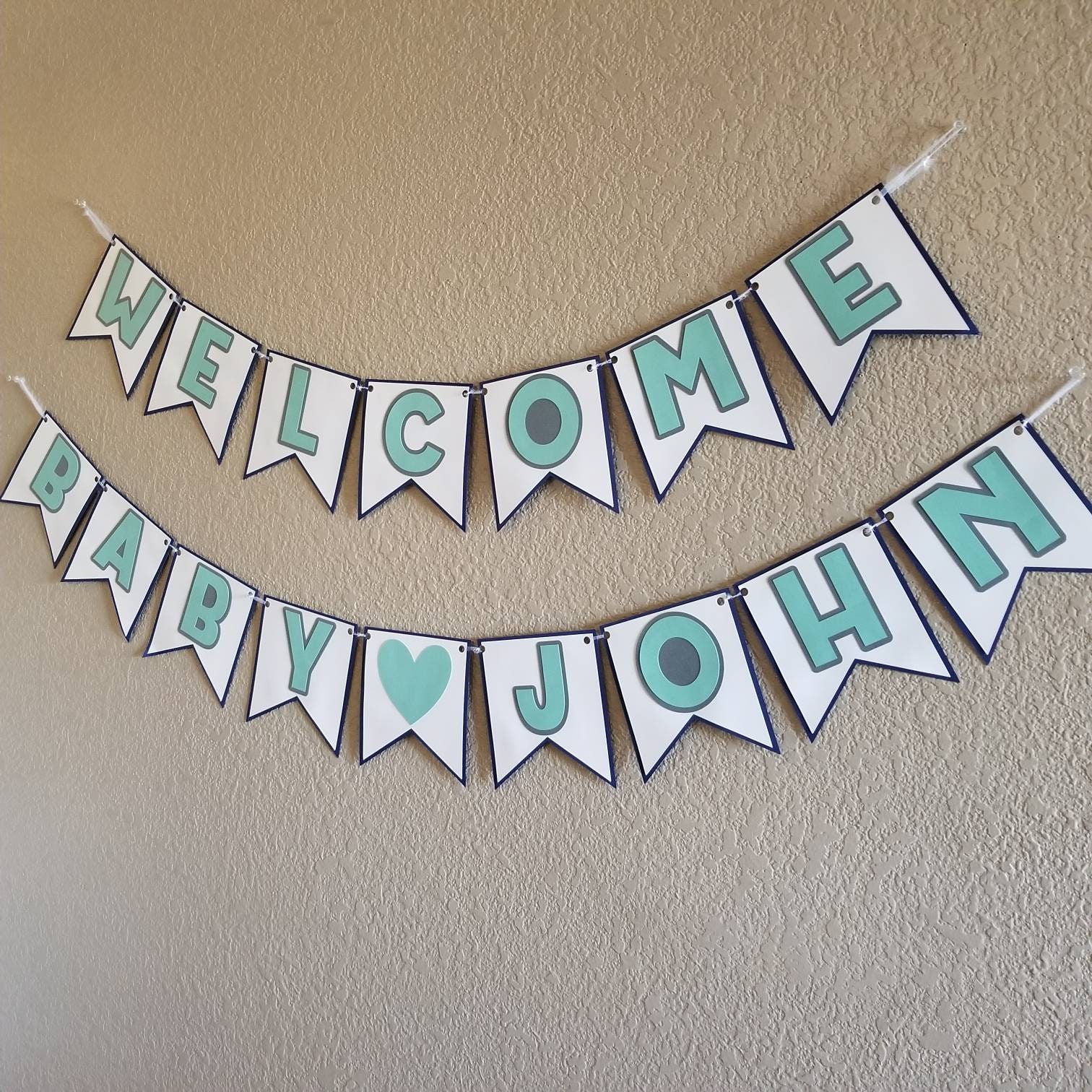 Welcome Baby Banner * Welcome Baby Sign * New Baby Banner * Baby Shower ...