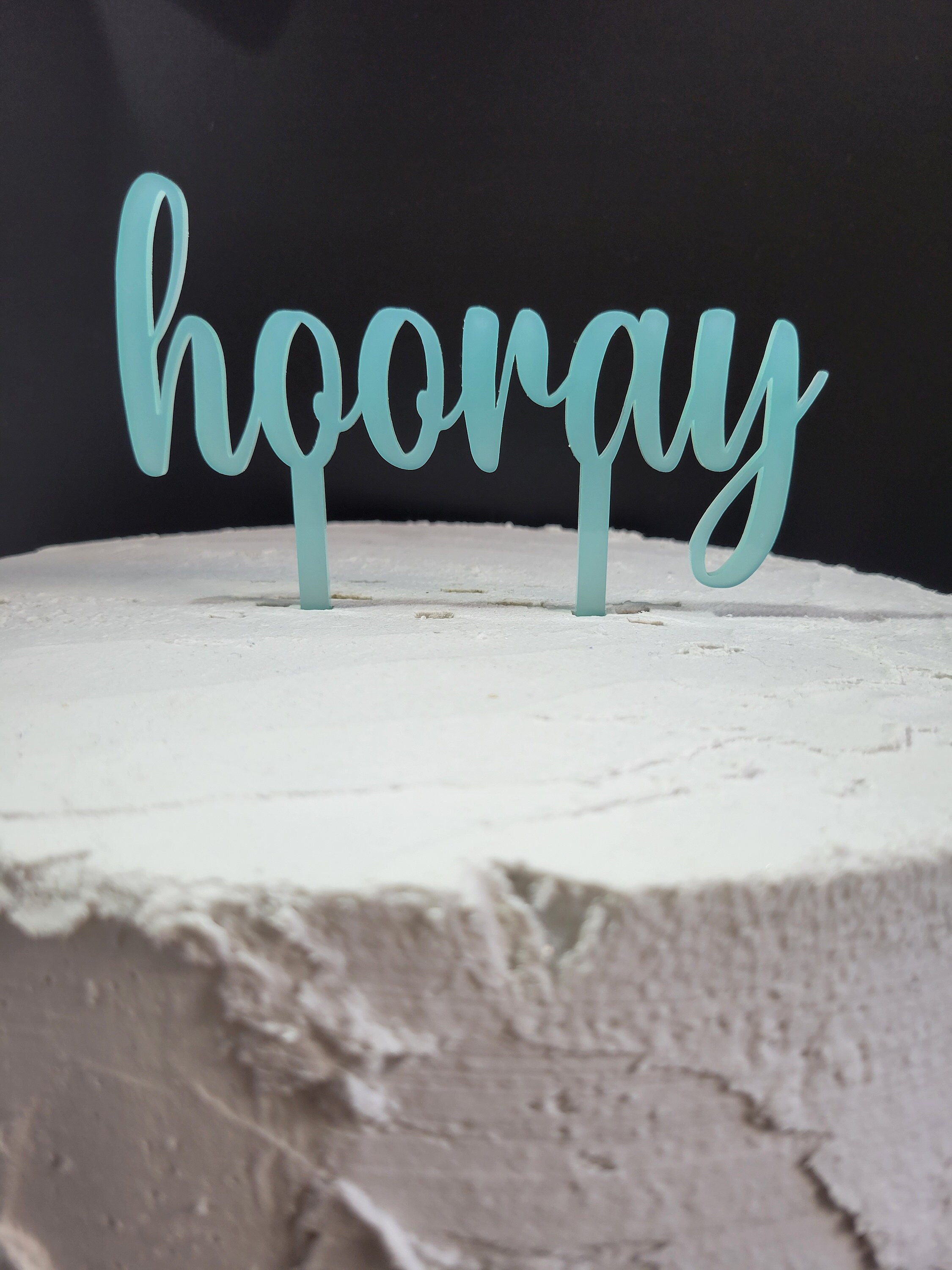 Hooray Cake Topper Happy Birthday Cake Topper Cake Topper Personalized ...