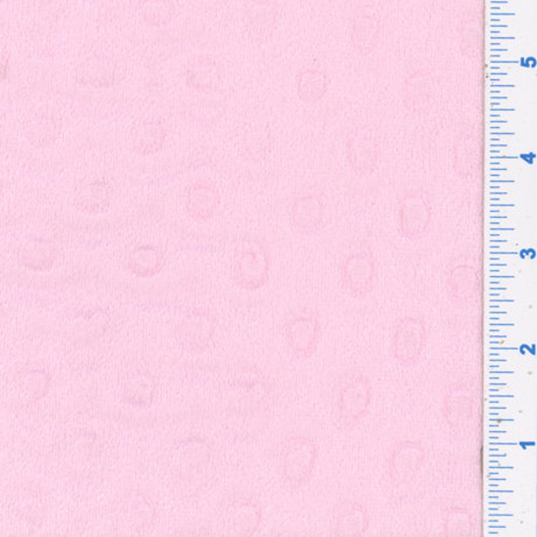 Light Pink Minky Fabric by Half Yard, Minky Dot, Softee Dot Pink Minky ...