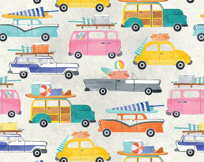 Classic Cars Fabric by Half Yard, Cars Fabric, Printed Quilting Cotton ...