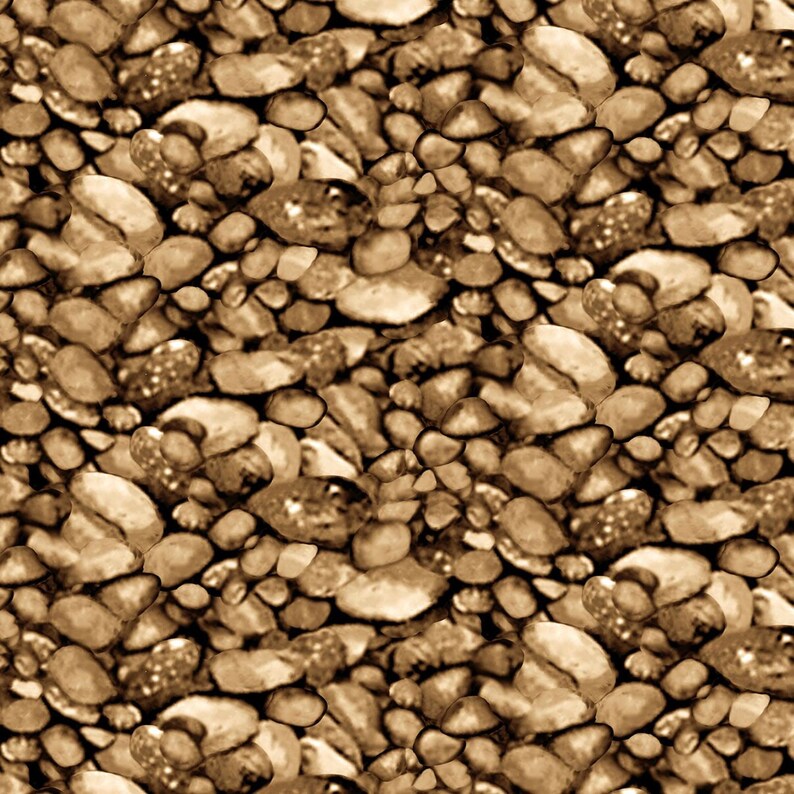 Rock Fabric by Half Yard Stones Print Fabric Printed - Etsy