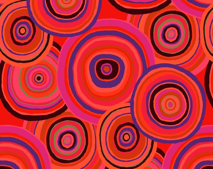 Target Fabric by Half Yard, Red Blender Cotton, Kaffe Fassett Fabulous ...