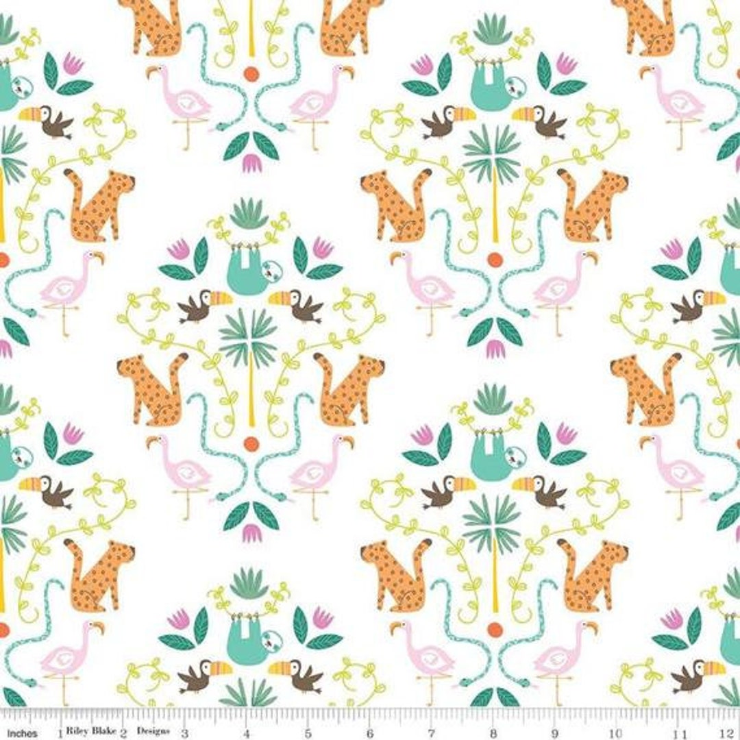 Leopard Fabric by Half Yard, Animal Cotton, Bird Quilting Cotton ...